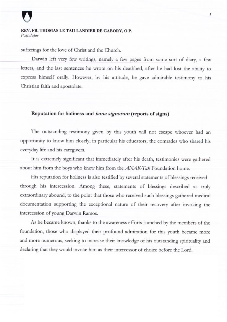 Canonization - Darwin Ramos